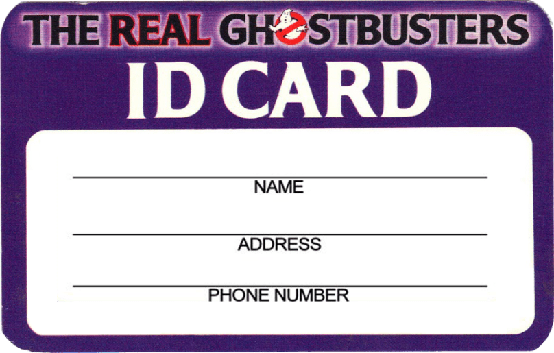 Kenner The Real Ghostbusters ID Card – Ecto-Containment