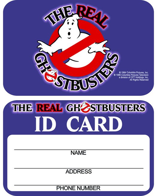 Kenner The Real Ghostbusters ID Card – Ecto-Containment